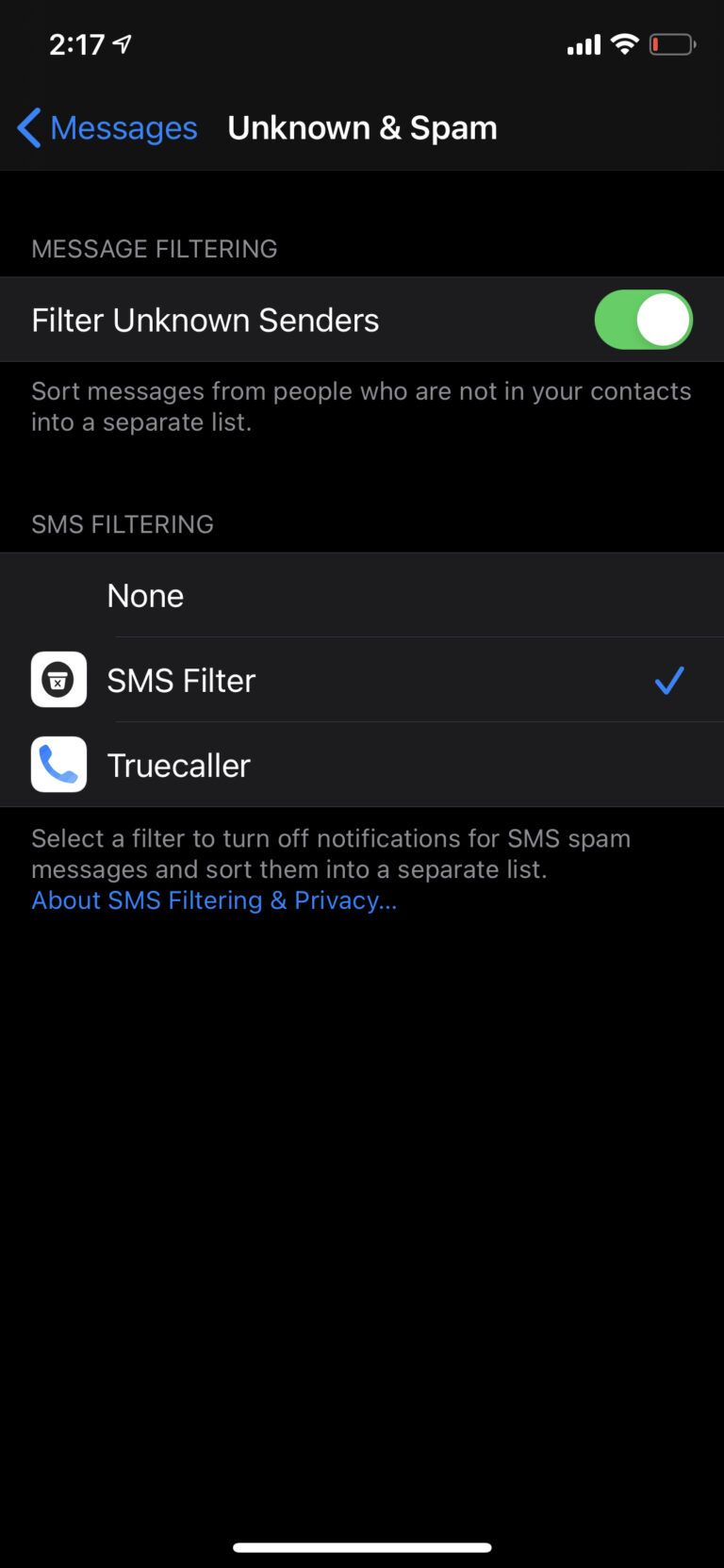 iOS 14'ün SMS Filtre Özelliği Spam Mesajları Engelliyor - TeknoTalk