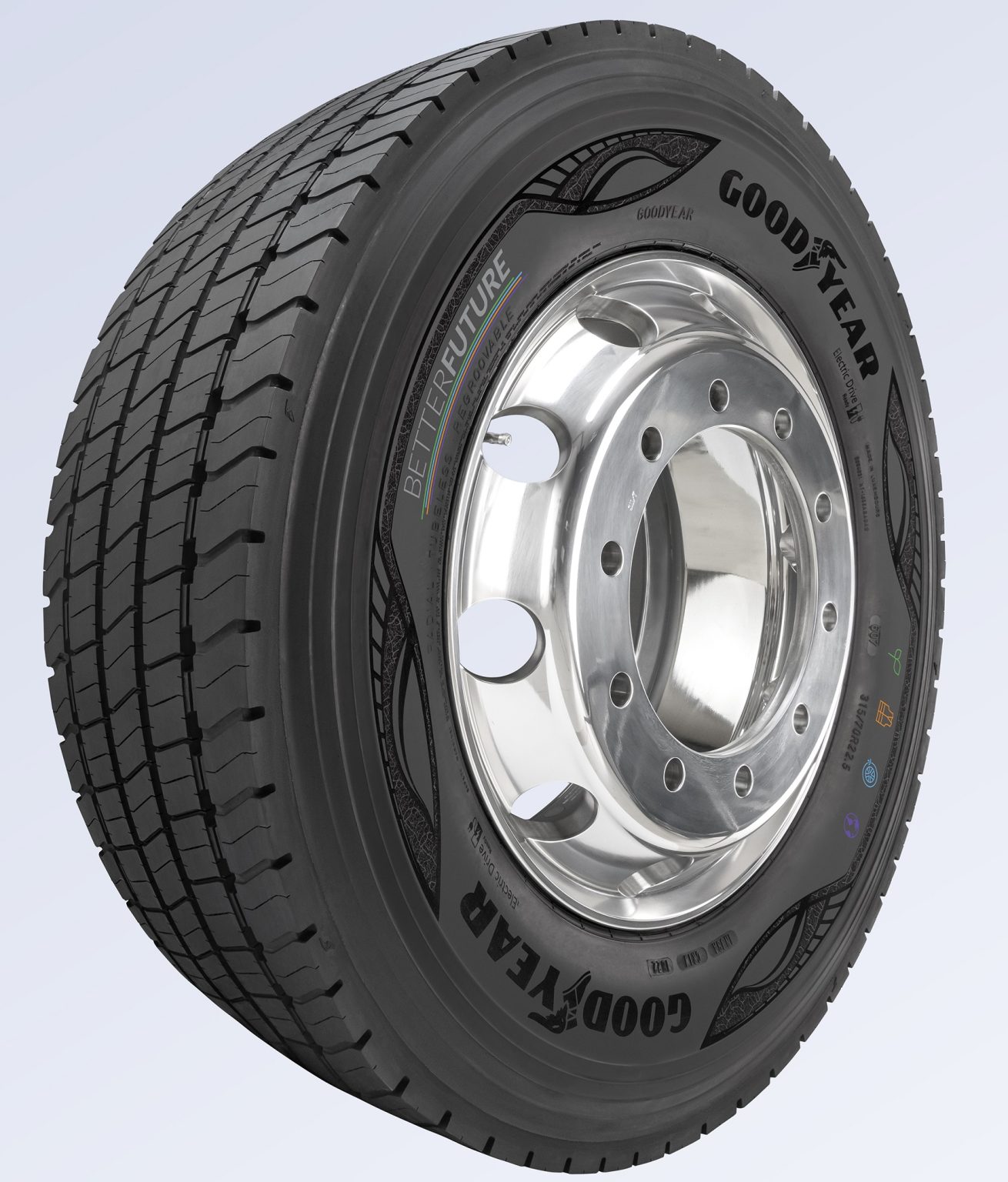Goodyear'ın yüzde 63 sürdürülebilir malzemeden üretilmiş kamyon konsept ...