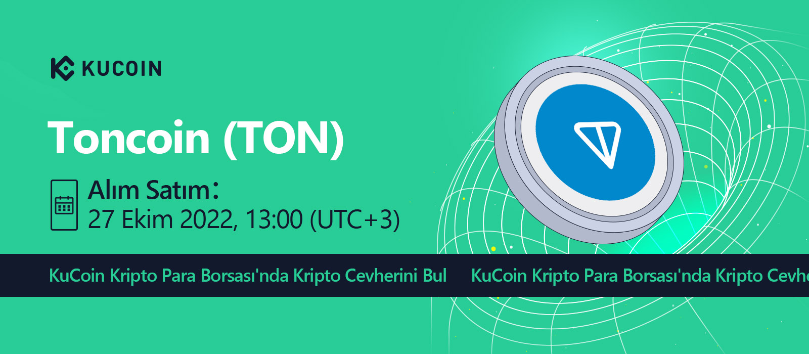 Telegram tarafından kurulan Toncoin KuCoin’de Listeleniyor!